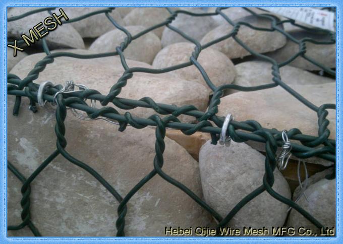 ASTM A 975 PVC Coated Gabion Baskets Double Twisted Woven Mesh Fit ...