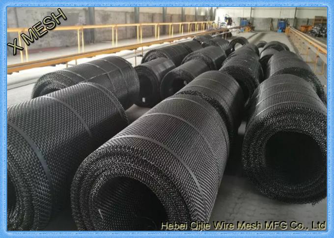 65mn Steel Mining Screen Mesh , Hooked Vibrating Rock Screen Galvanized ...
