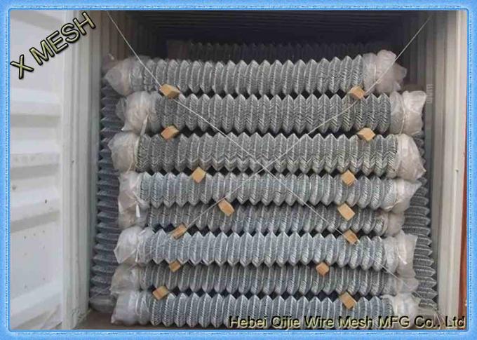 6 Gauge 6 foot galvanized Industrial Chain Link Fence Gate , Chain Link ...