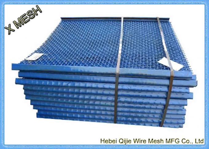 Stone Vibrating Screen Wrapping Heavy Duty Metal Screen Mesh 45 Degree Hook