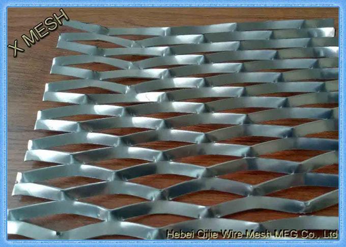 Aluminum Flat Expanded Metal Mesh / SS304 Expanded Mesh Screen For ...