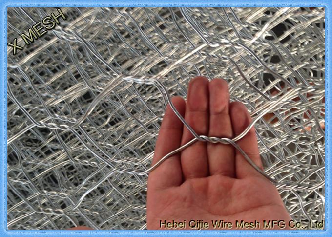 Double Twisted Gabion Wire Mesh Panels Heavy Zinc Coating Erosion Control