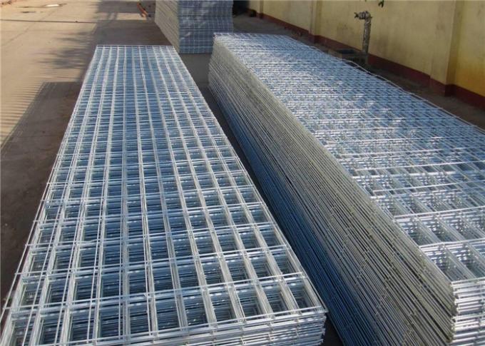 Green PVC Coating Construction 358 Welded Wire Sheets For Concrete Slabs