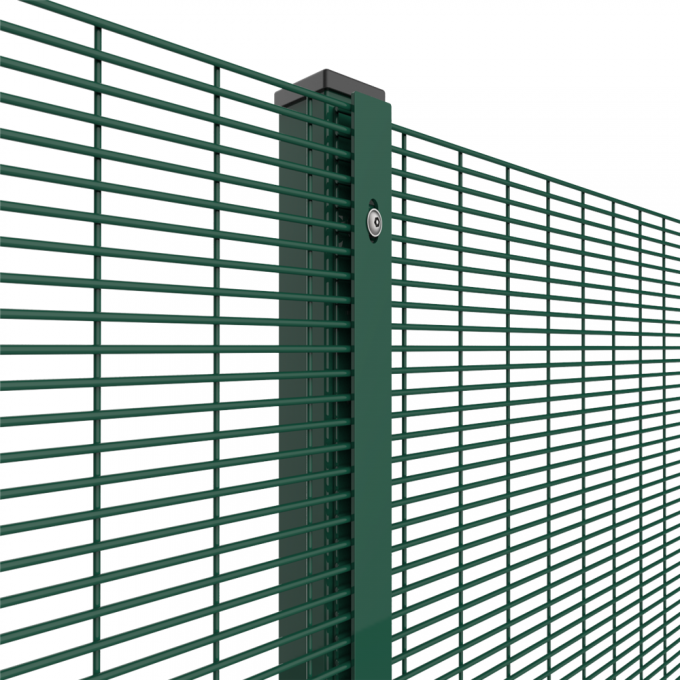 Hot - Dip Galvanized 358 Welded Mesh Security Fencing / Prison Fencing