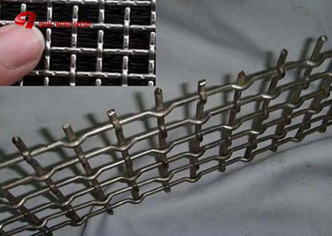 High Temperature Lock Stainless Steel Crimped Wire Mesh Weaving After ...