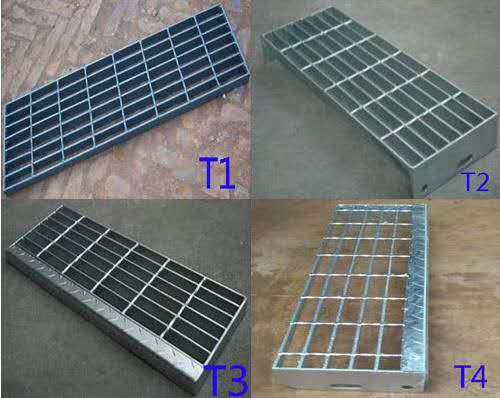 T1 T2 T3 T4 T5 T6 Hot Dipped Galvanized Steel Grating Stairs Thread ...