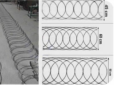 800mm Diameter Concertina Razor Wire Flat Wrap Bto-20