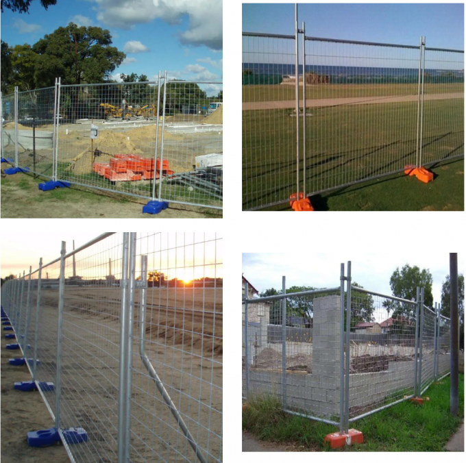 Hot Dipped Galvanized Temporary Mesh Fencing , Heavy Duty Portable ...