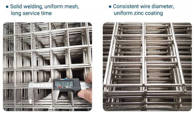 100 X 100mm Galvanised Mesh Sheets / Welded Wire Mesh Panel
