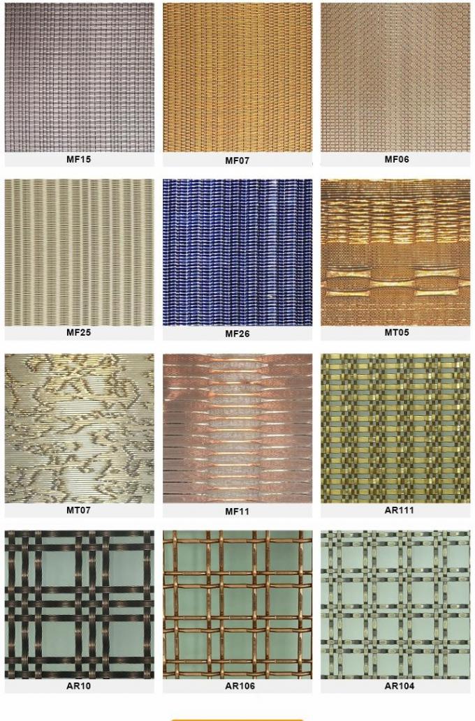 Bulletproof Architectural Woven Wire Mesh Decorative Laminated Glass ...
