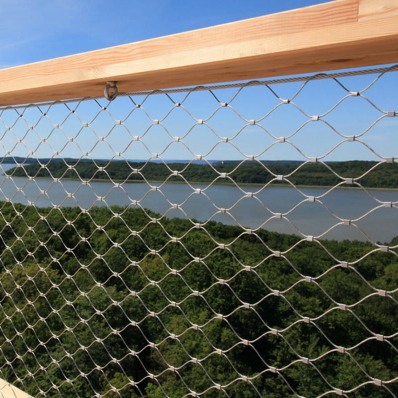 Custom Ferrule Type Inox 316 Wire Rope Net Flexible Stainless Steel ...