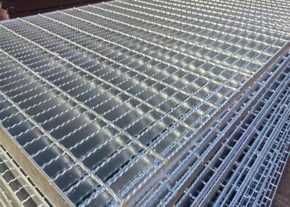 Galvanized Steel Grating Welded Steel Bar 25x3 800x1000 Metal Grid ...