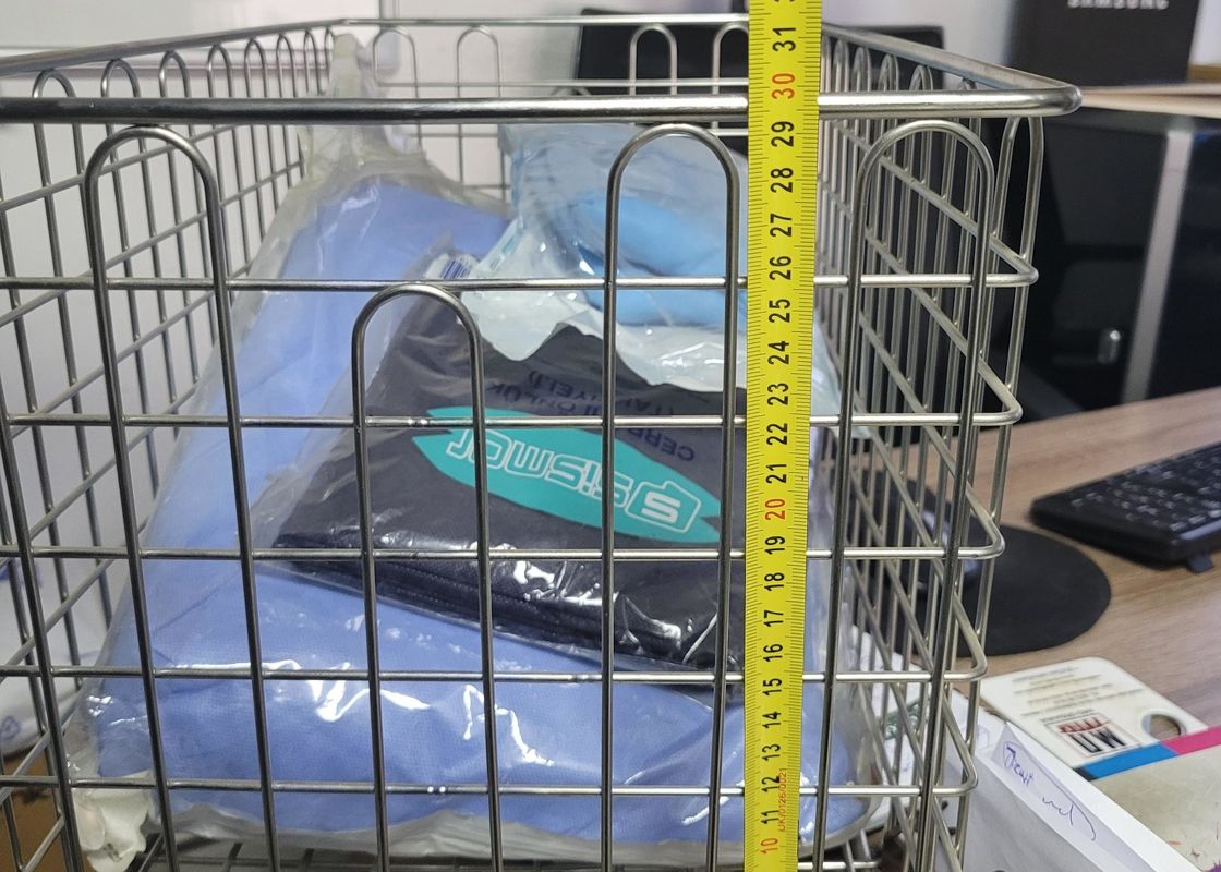 Stainless Steel 304 Wire Mesh Storage Baskets For Hospital Equipments ...