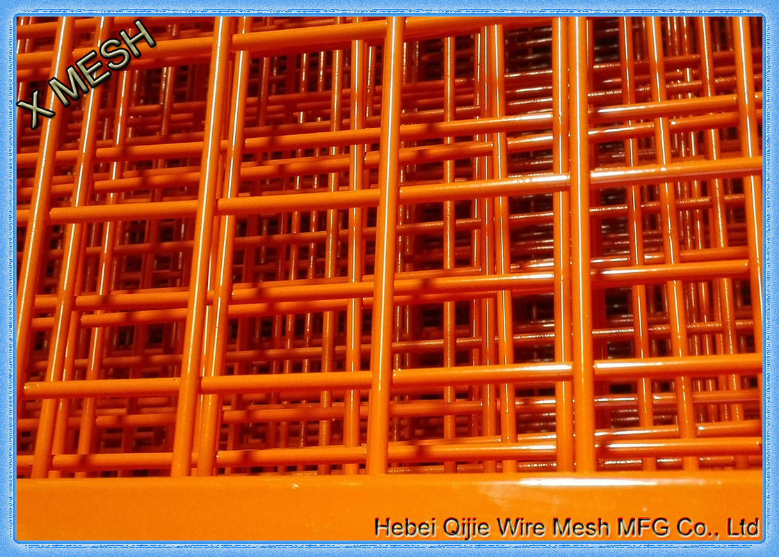 Orange Wire Mesh Fence Panels , Secure Temporary Fencing For ...