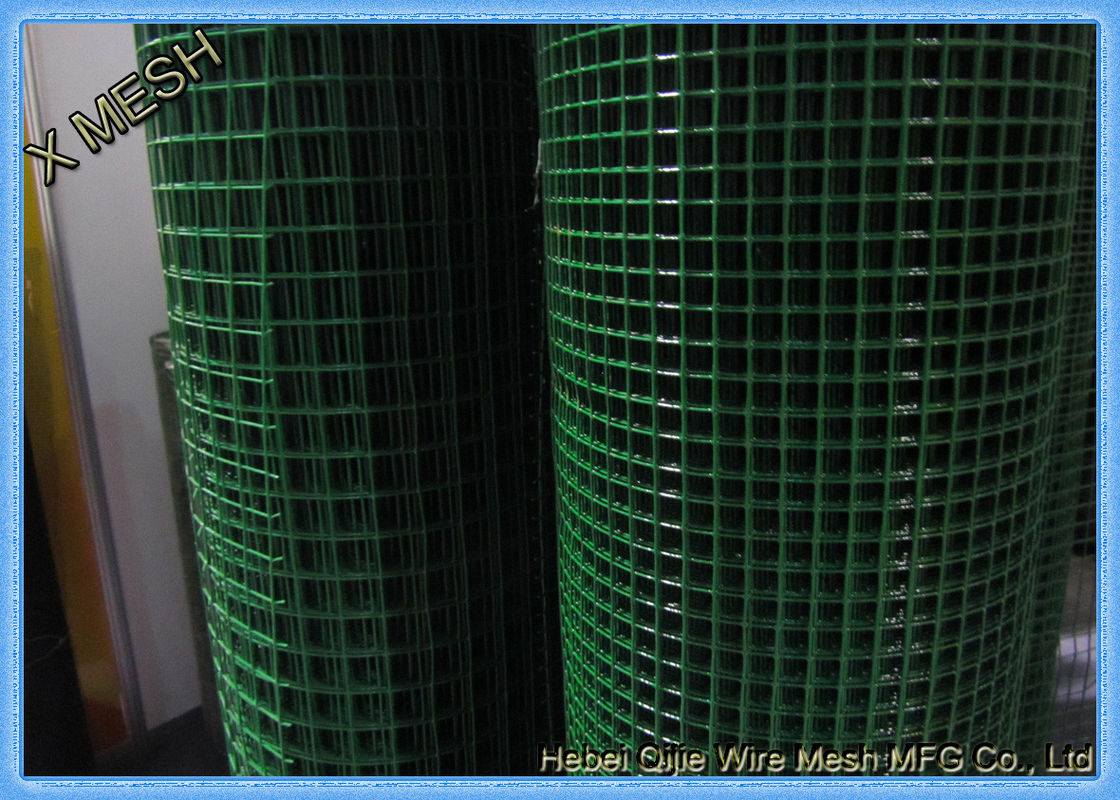 Rectangular Hole PVC Coated Welded Wire Mesh Panels Roll For Outdoor ...