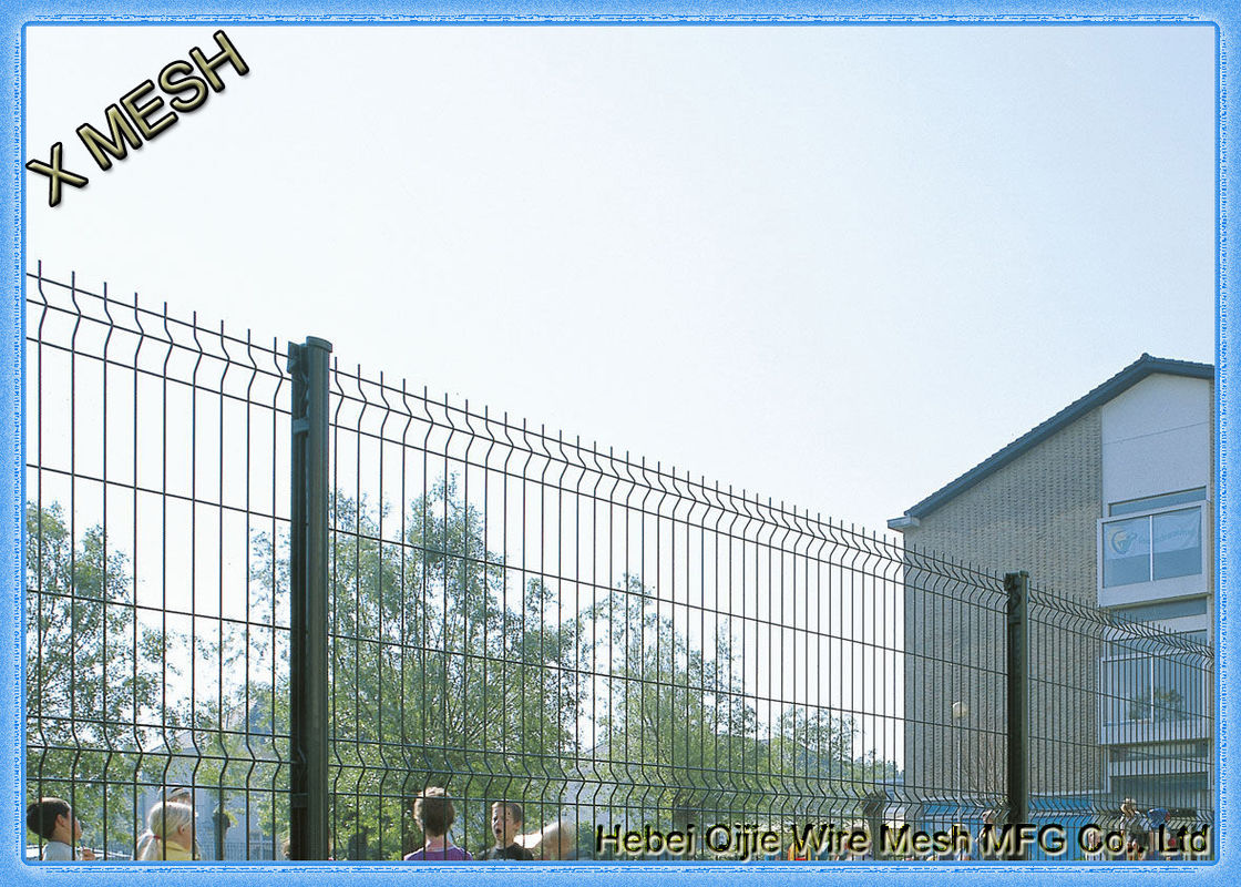 Galvanized And PVC Coated 3D Curved Welded Wire Mesh Fence For Garden Fence