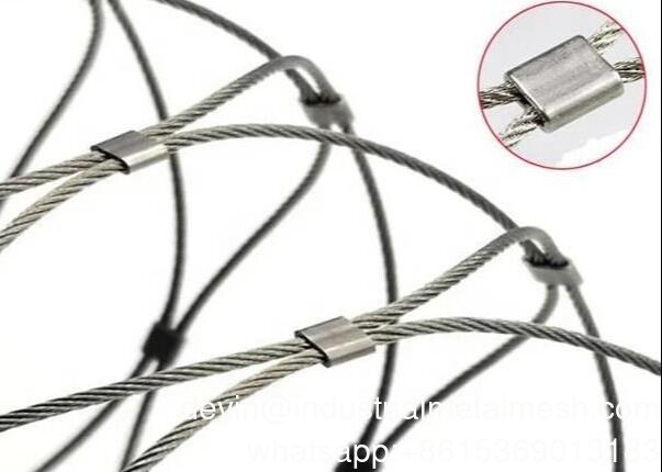 304 Stainless Steel Wire Flexible Cable Rope X-Type Infill Rope Mesh ...