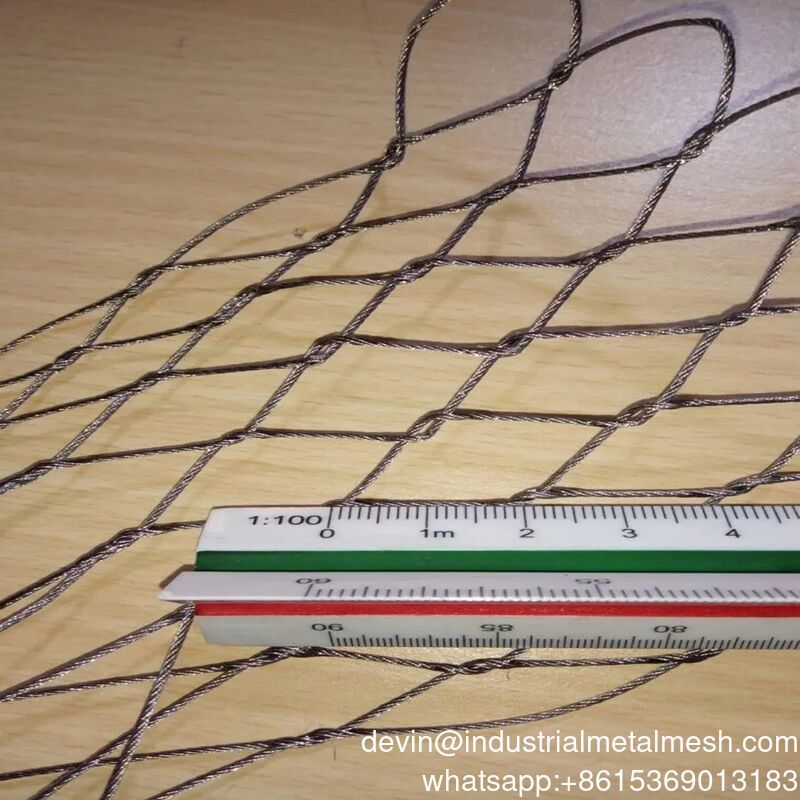304 Stainless Steel Wire Flexible Cable Rope X-Type Infill Rope Mesh ...