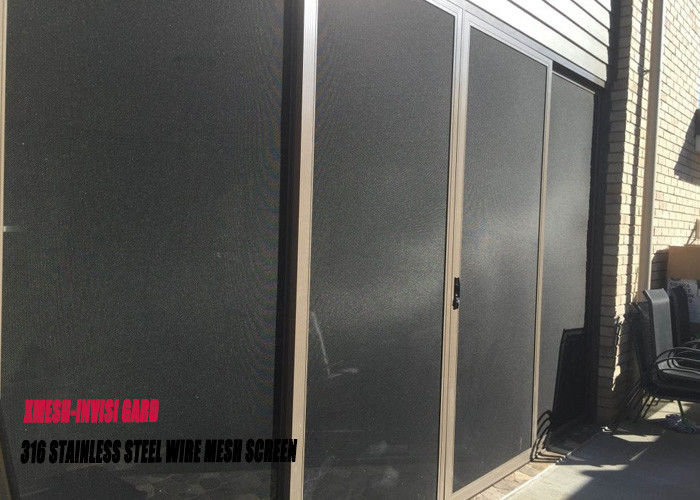 Black Stainless Steel Fly Screen Mesh Powder Coated T 316 0.9 Mm X 10 Mesh