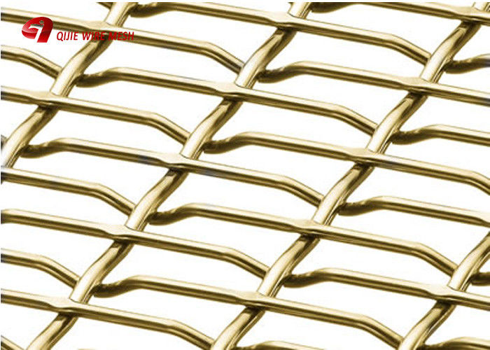 Aluminum Wire Lock Crimped Woven Wire Mesh For Balcony Railings And ...