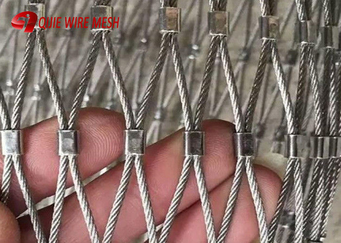 Ferruled Type Flexible 1 X 19 Stainless Steel Wire Rope Mesh Bird ...