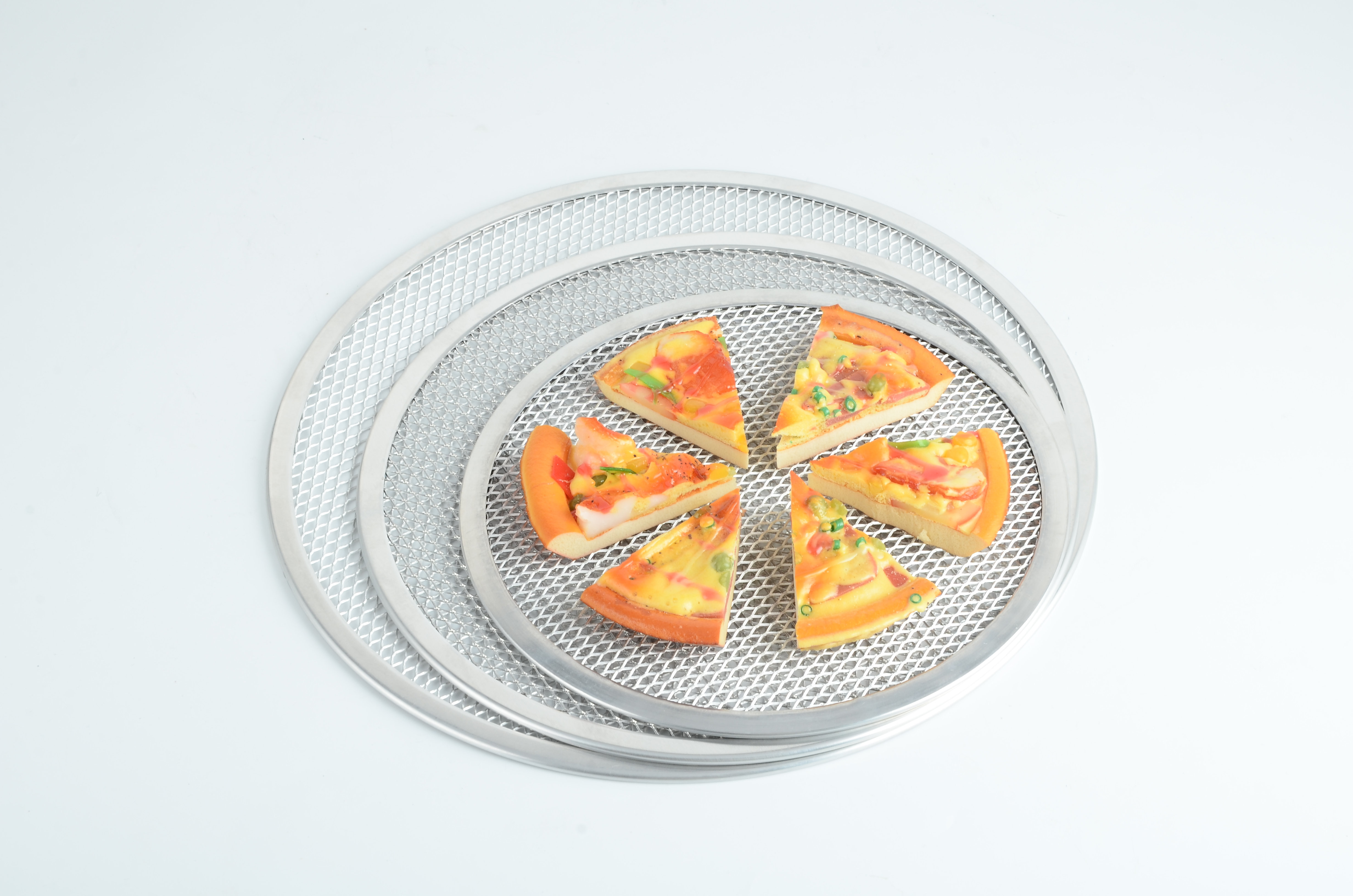 Wire Mesh Aluminum 6" Stainless Steel Pizza Screen High Temperature In ...