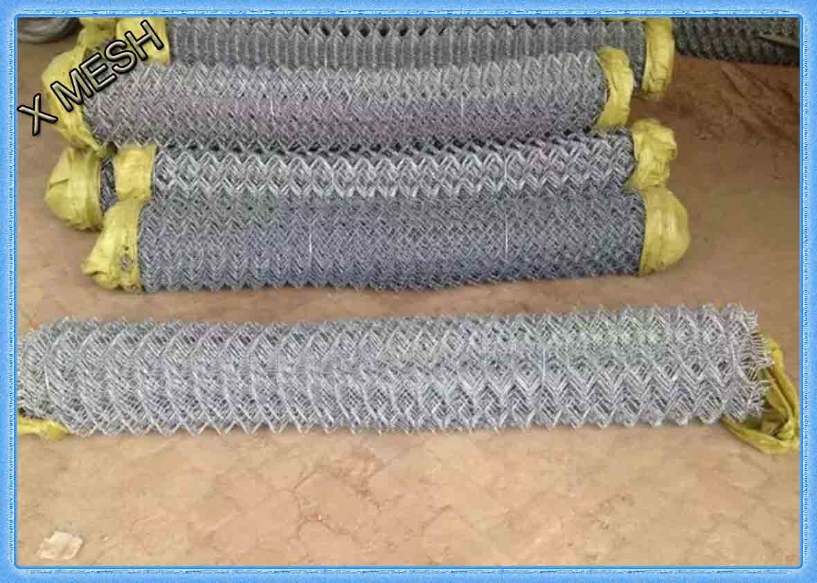 Electric Galvanized Chain Link Fence Cover Fabric Low Carbon Steel Astm ...
