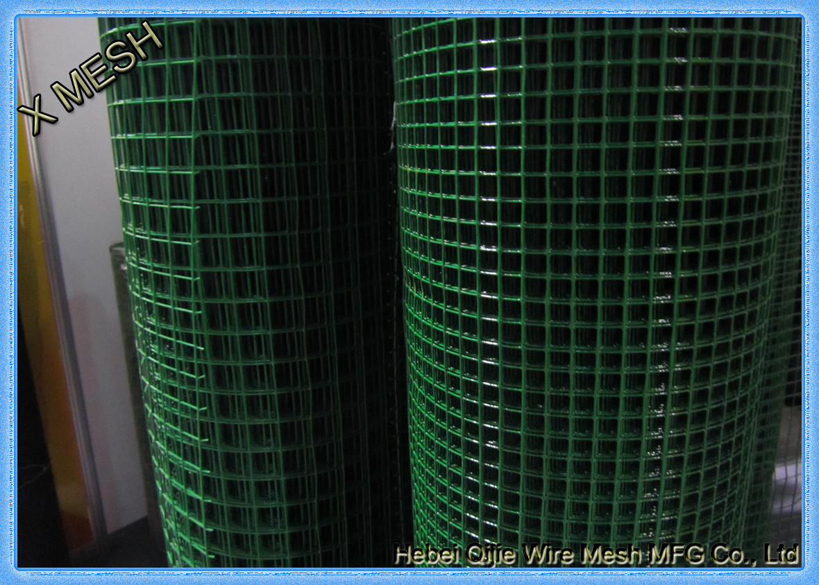 Rectangular Hole PVC Coated Welded Wire Mesh Panels Roll For Outdoor ...