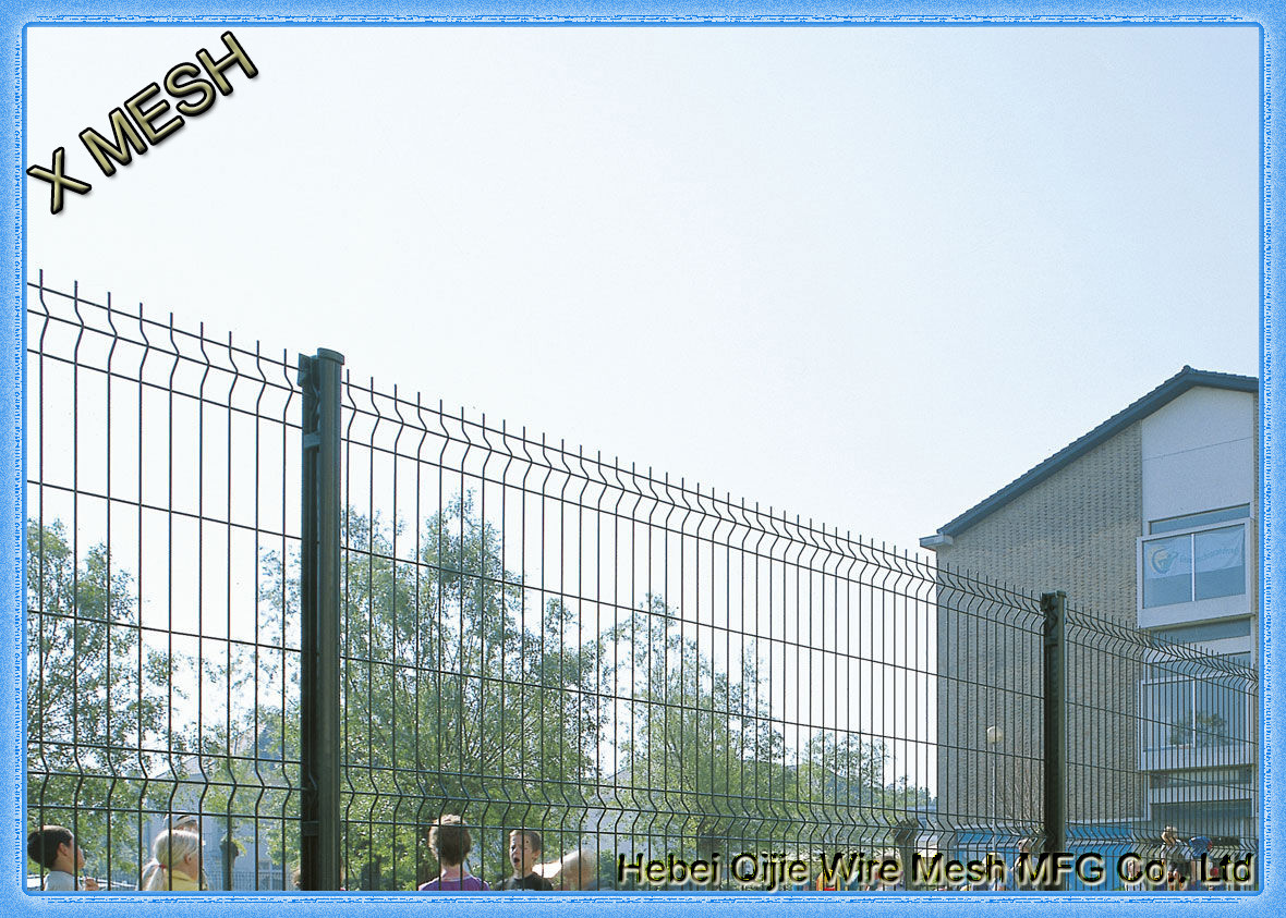 Galvanized And PVC Coated 3D Curved Welded Wire Mesh Fence For Garden Fence