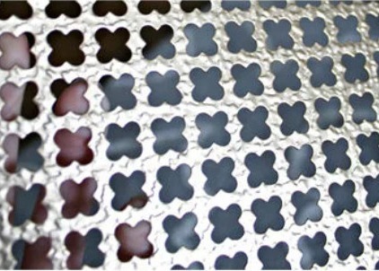 6mm thickness Full Leaf Clover Pattern Perforated Metal Sheets