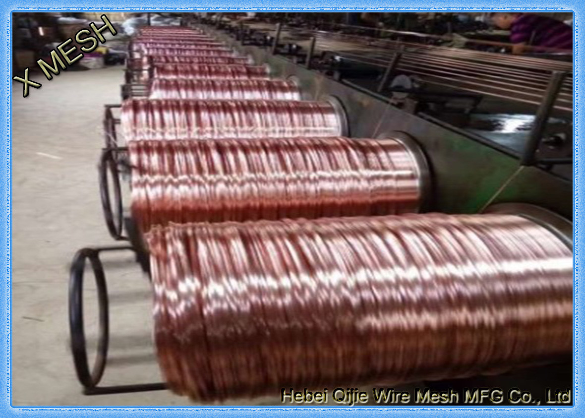 2.25x0.5mm Copper Coated Flat Stitching Wire for Carton Cardboard Boxes