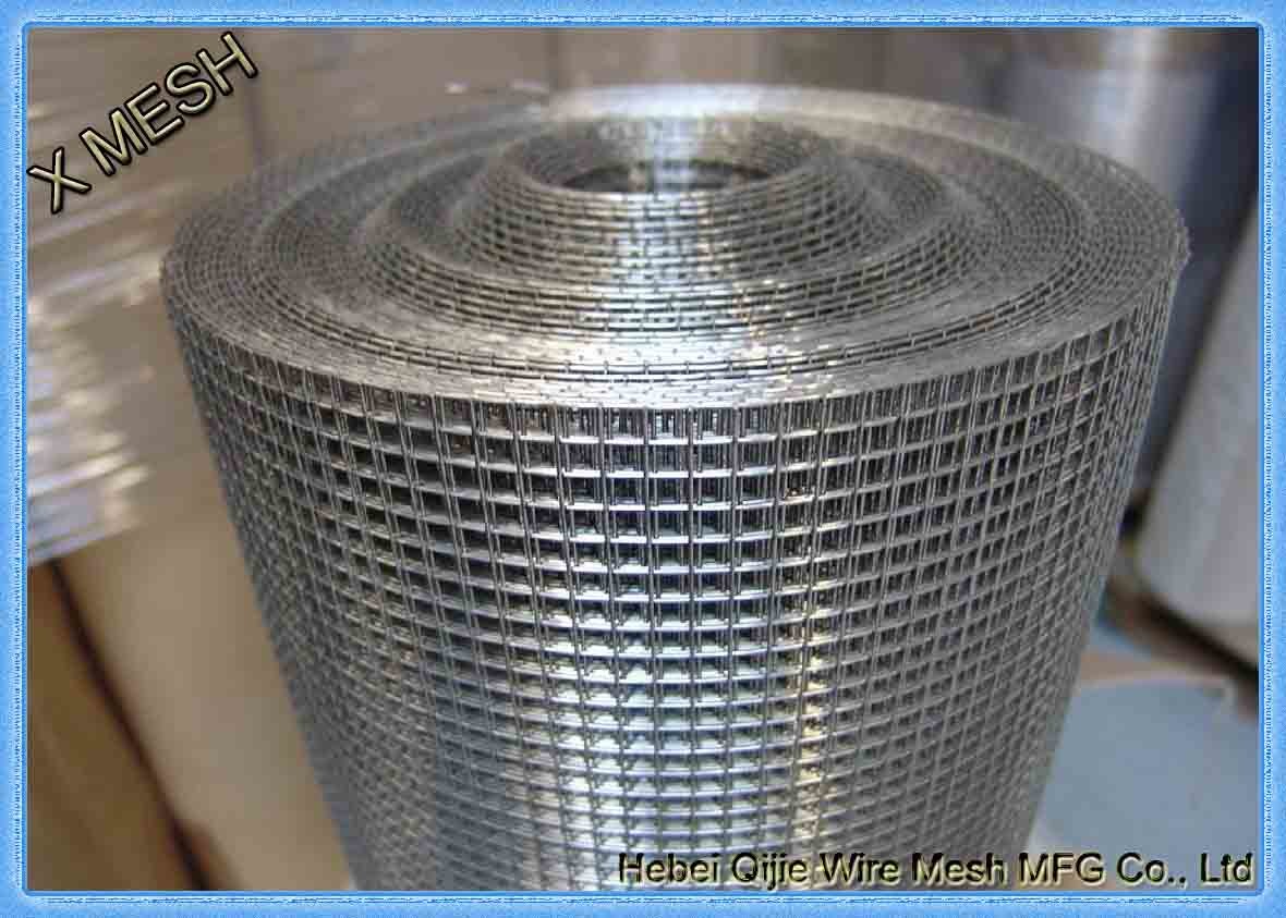 Professional Galvanized Weld Mesh Fence Panels , Steel Mesh Screen Roll