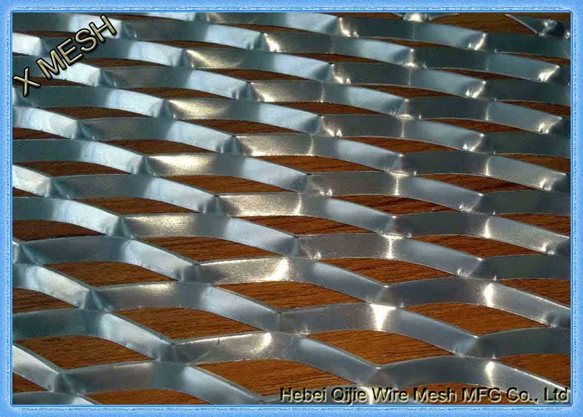 Aluminum Flat Expanded Metal Mesh / SS304 Expanded Mesh Screen For ...