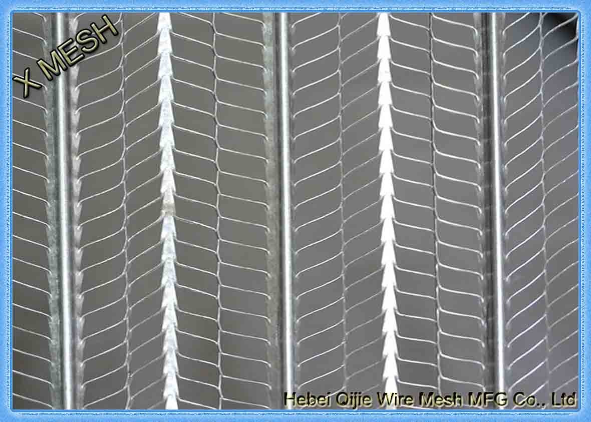 2000mm Length Expanded Galvanized Metal Rib Lath Heavy Duty Metal Mesh