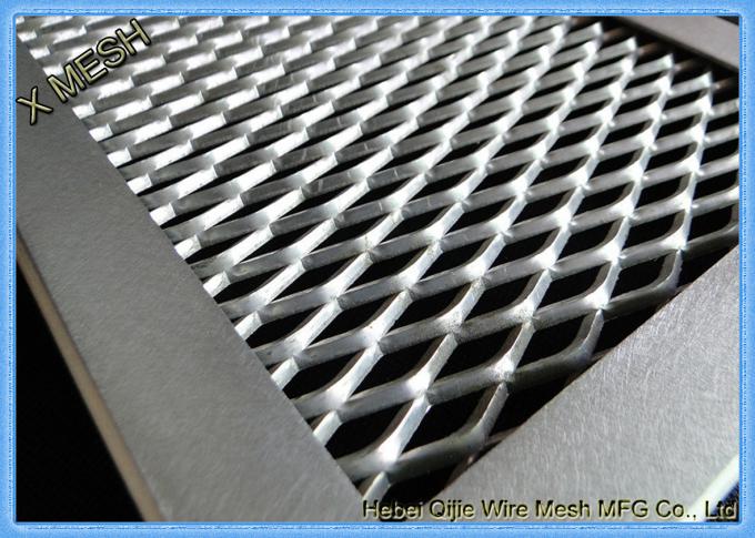 Stainless Steel Flattened Expanded Metal Sheets With Diamond Openings ...
