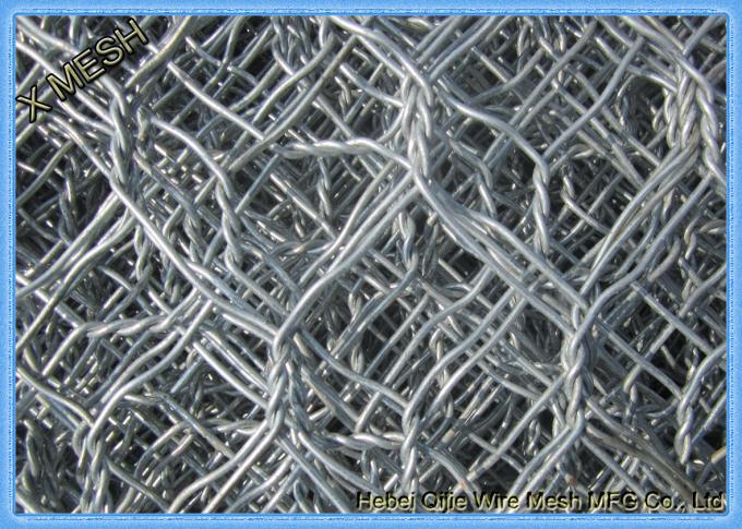 Hexagonal Wire Mesh Wall Basket , 2x1x1meters Wire Cages For Rock ...