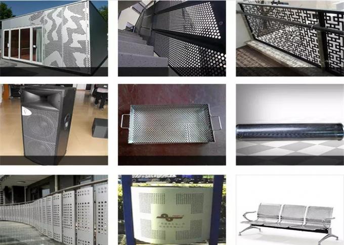 Commercial Kitchen Wall Covering Perforated Metal Mesh Long Service Life