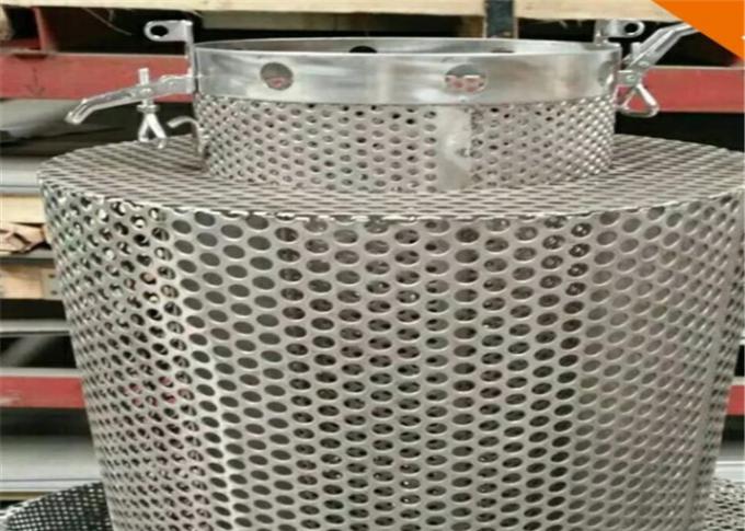 Round / Square / Diamond Expanded Perforated Metal Mesh , Punching Hole ...